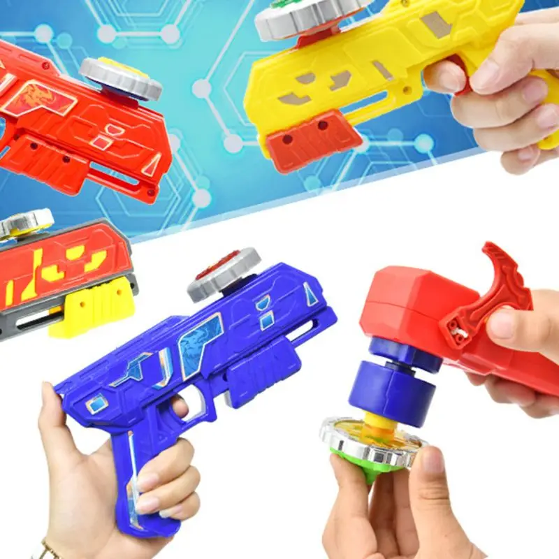 OOTDTY Gyro Gun Peg top Spinning Funny Toy Kids Classic Gyroscope ...