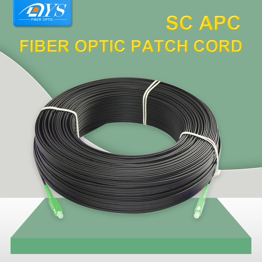 200m Sc/apc-sc/apc Fiber Drop Cable Singlemode Sm Simplex Outdoor Ftth ...