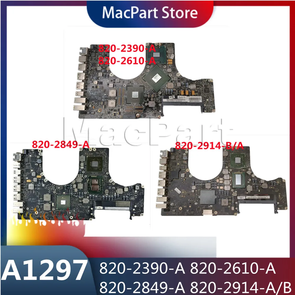 Tested A1297 Motherboard for MacBook Pro 17" 2009 2010 2011 A1297 Logic ...