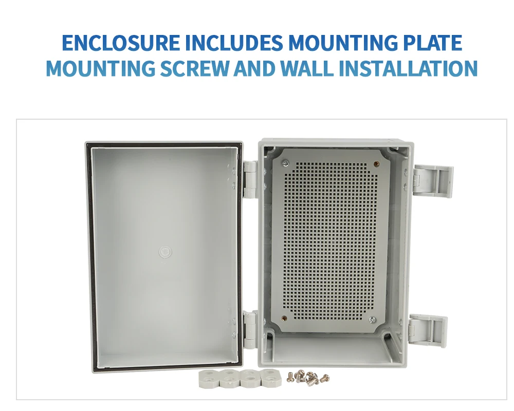 Waterproof Plastic Enclosure Box Electronic Project Instrument Case Abs ...