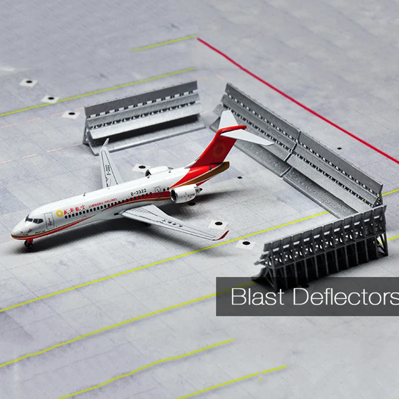 1-400-Airport-Facility-Model-Passenger-Aircraft-Deflector-Anti-jet-Wake ...