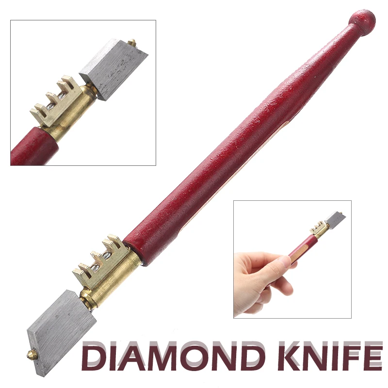 Diamond-Glass-Cutter-17mm-Diamond-Tipped-Glass-Sharp-Knife-With-Wooden ...