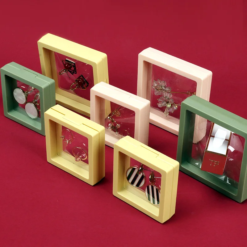 10PC-lot-Colorful-3D-Floating-Frame-Shadow-Box-Jewelry-Display-Ring ...