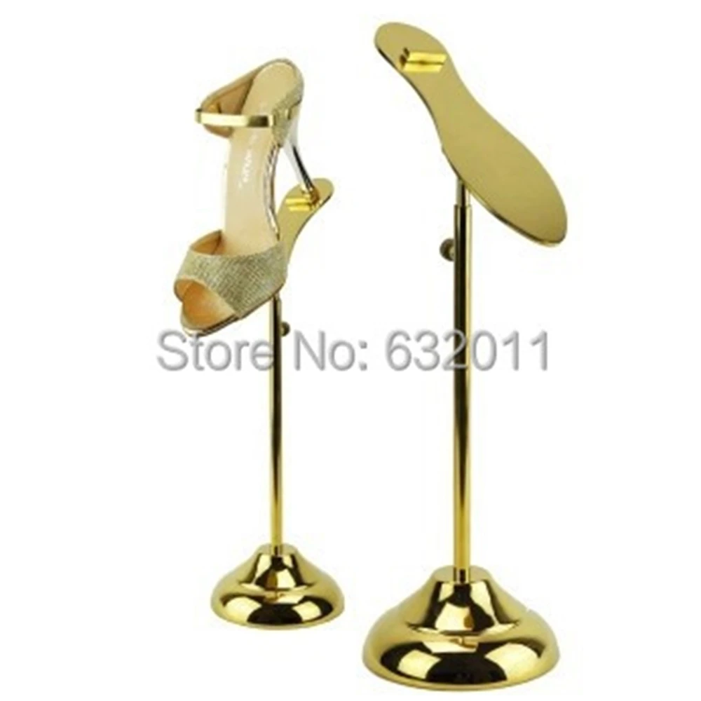 Titanium Gold Shoe Display Stand Metal Shoe Riser Stand Shoe Stand ...