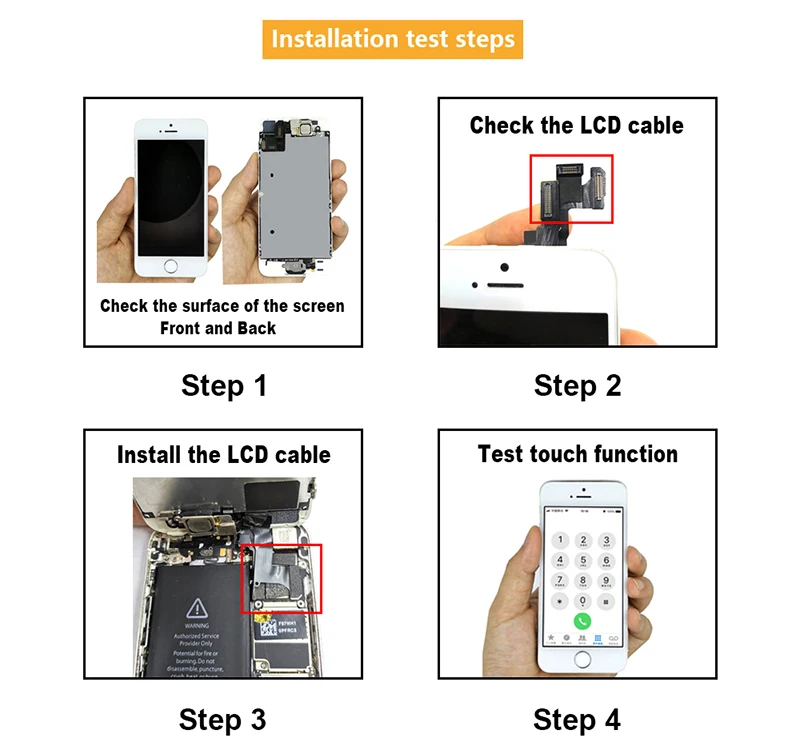 Écran tactile LCD de remplacement, pour TCL 305 306 6102D 6102A 6102H ...