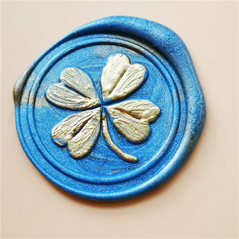 Four Leaf Clover Wax Seal Stamp Four Leaf Clover Sealing Wax Stamp Kit ...