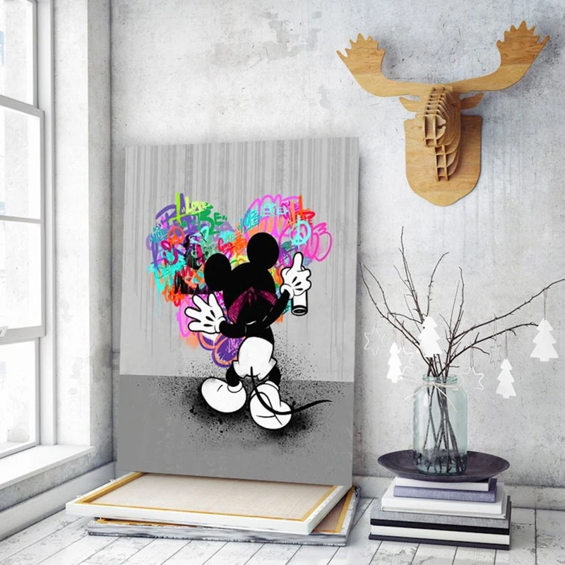 Pop Art Mickey Mouse Black And White