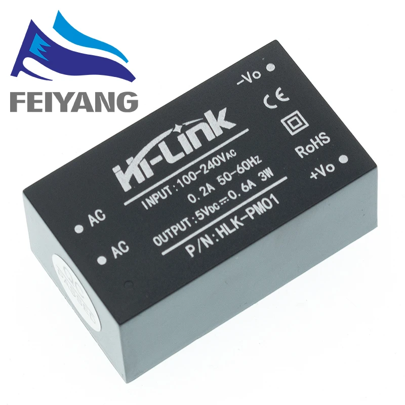 1pcs Hlk-pm01 Ac-dc 220v To 5v Mini Power Supply Module,intelligent ...