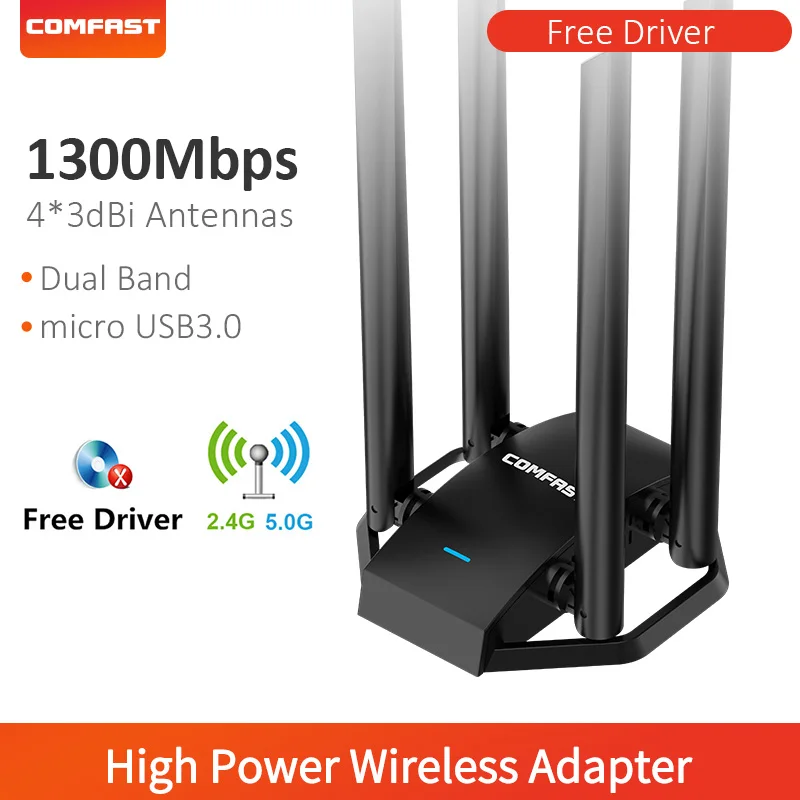 1300M-Wifi-Adapter-MT7612-USB3-0-WI-FI-Network-Cord-Dongle-2-4G-5Ghz ...