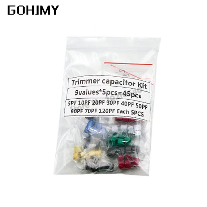 45pcs-Variable-Trimmer-capacitor-Assorted-Kit-JML06-5pf-10pf-20pf-30pf ...