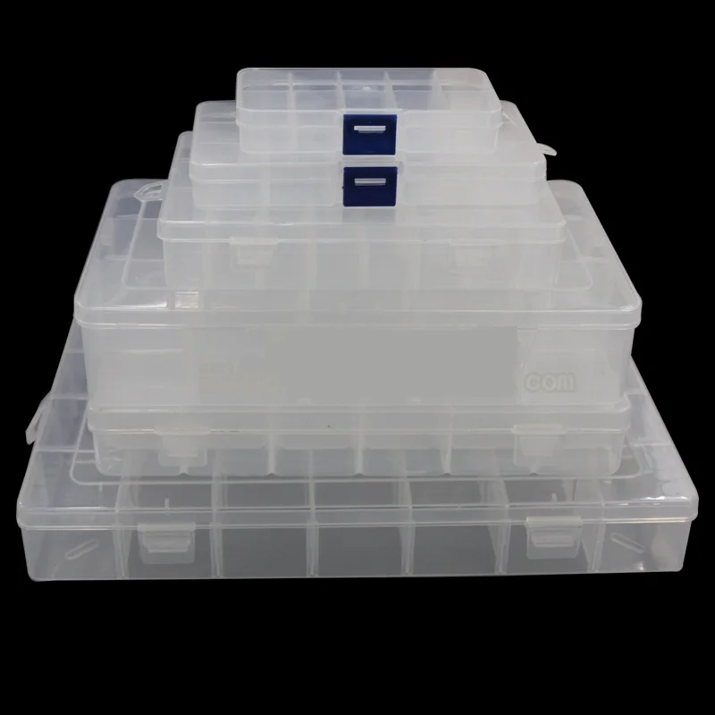10-12-15-24-28-36-Square-Plastic-Box-For-Electronic-Component-Parts ...