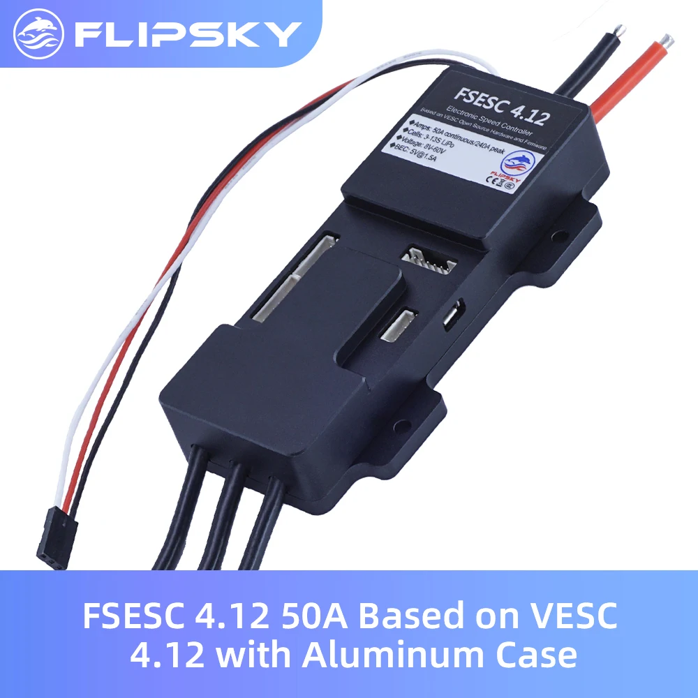 Fsesc 4.12 50a Based On Vesc 4.12 With Aluminum Case Diy Esc For Skiing Board/e-robot Flipsky ...