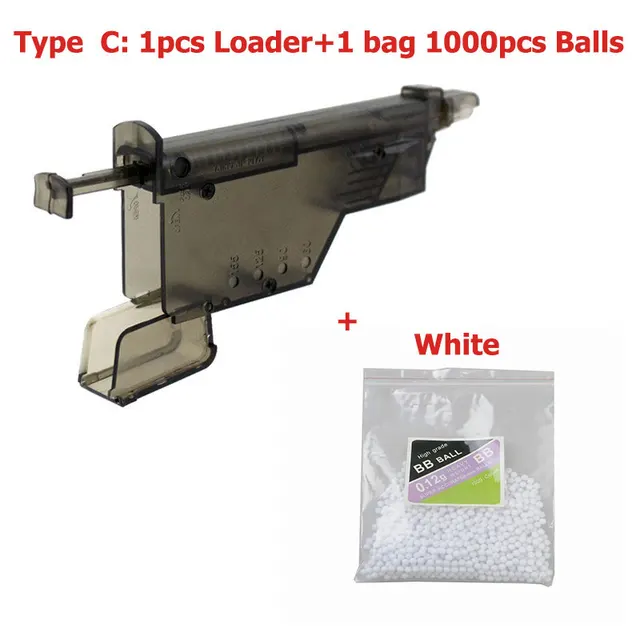 Airsoft BB Speed Loader Quick Release 155 Rounds Paintball Loader ...