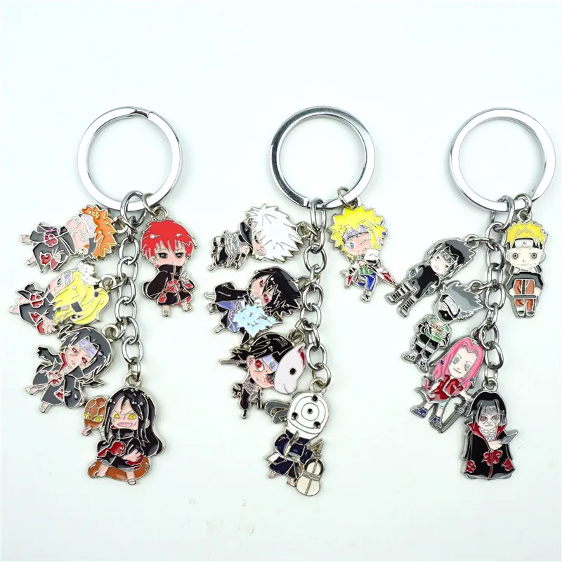 Cartoon Metal Keychain Key Ring | Anime Cartoon Pendant Keychain ...