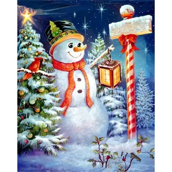 Festive Christmas paint by numbers kits