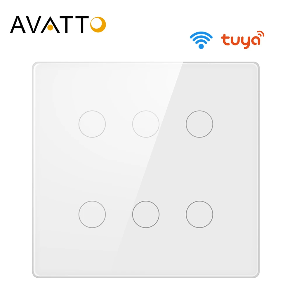 Avatto Tuya Brazil 4x4 Wifi Wall Switch, Touch-sensor Smart Home ...