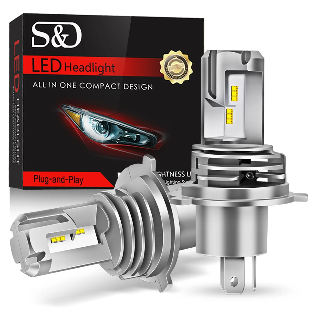 H4 9003 Hb2 Led Headlight Bulbs 12v 50w 12000lm Led H4 For Cars Motorcycle High Low Beam Auto ...