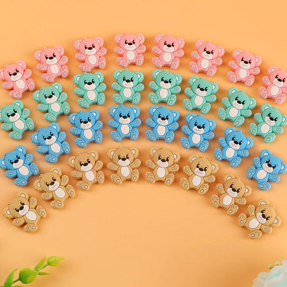 Silicone Beads Teething Toy | Silicone Beads Teether Diy - 10pcs Mini ...