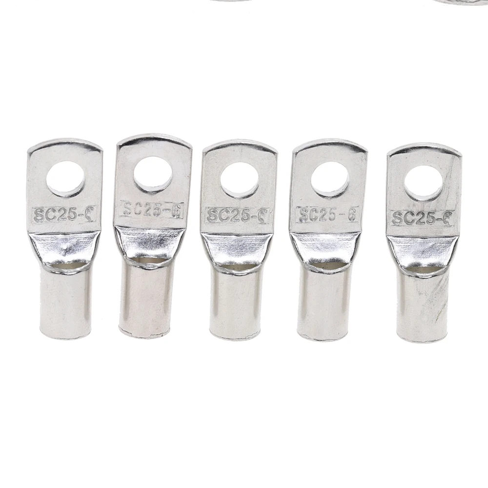 COSSE ELECTRIQUE,--Connecteur de bornes de batterie, 60 pièces, trou de boulon, câble en cuivre ...