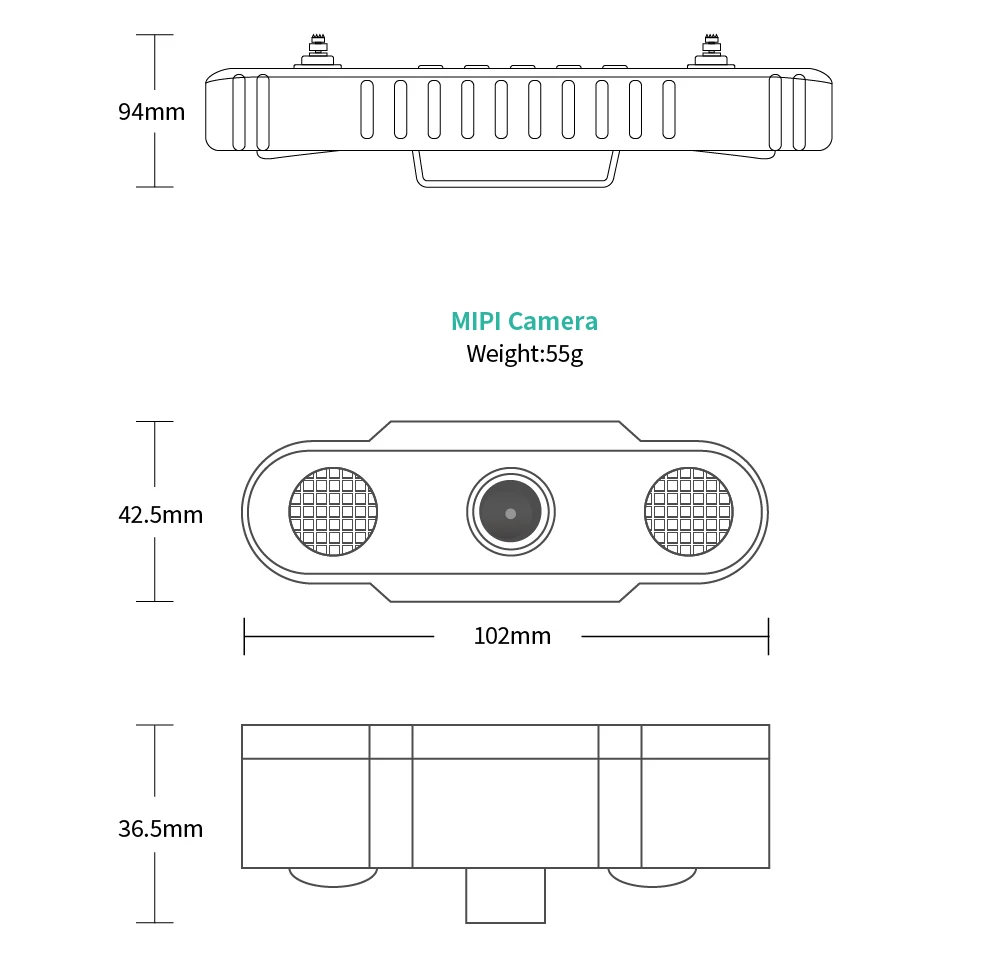CUAV H16 MIPI Camera - 2.4GHz 1080P Digital Video Data Transmission Te ...