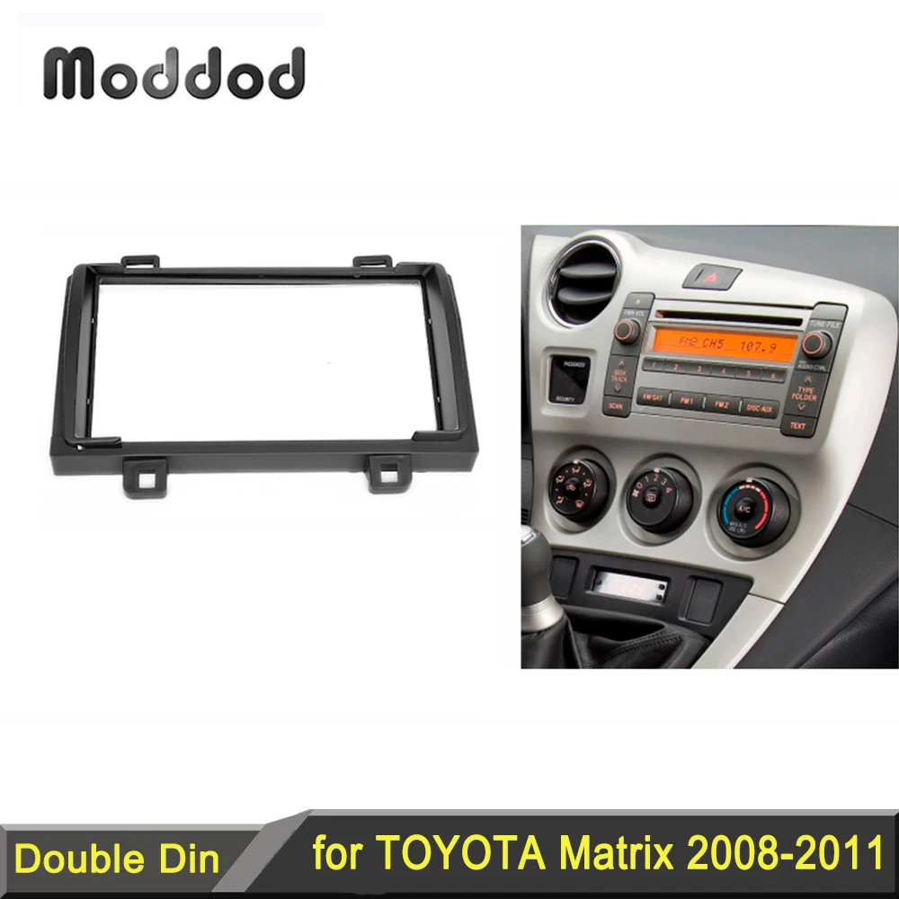 Double 2 Din Fascia For Toyota Matrix 2008-2011 Radio Gps Dvd Stereo ...