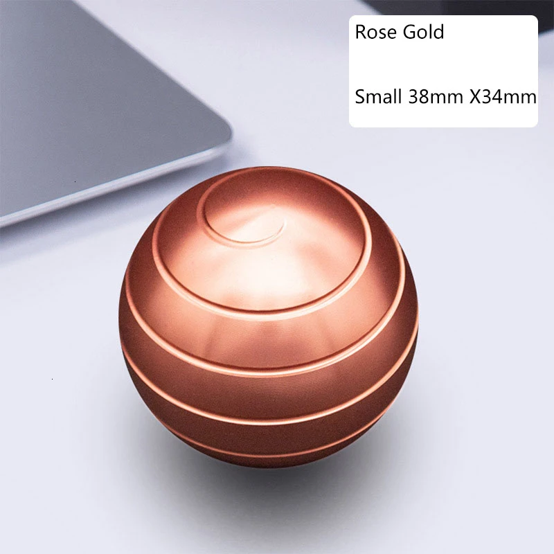 New Desktop Decompression Rotating Spherical Gyroscope Desk Toy Metal ...