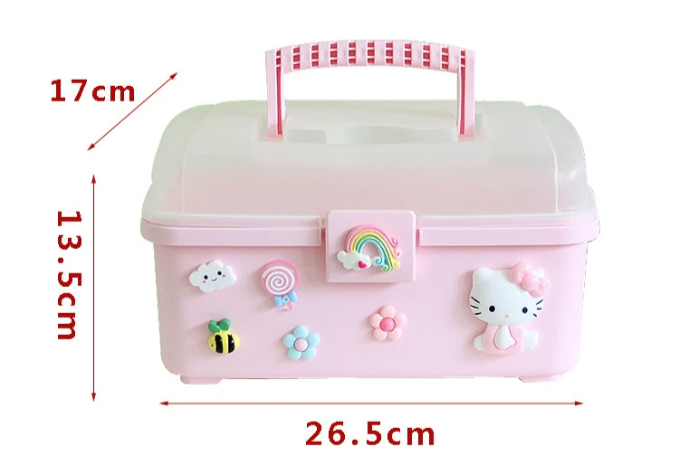 Hello Kitty Plastic Medical Kit Storage Box - KawaiiMerch.com