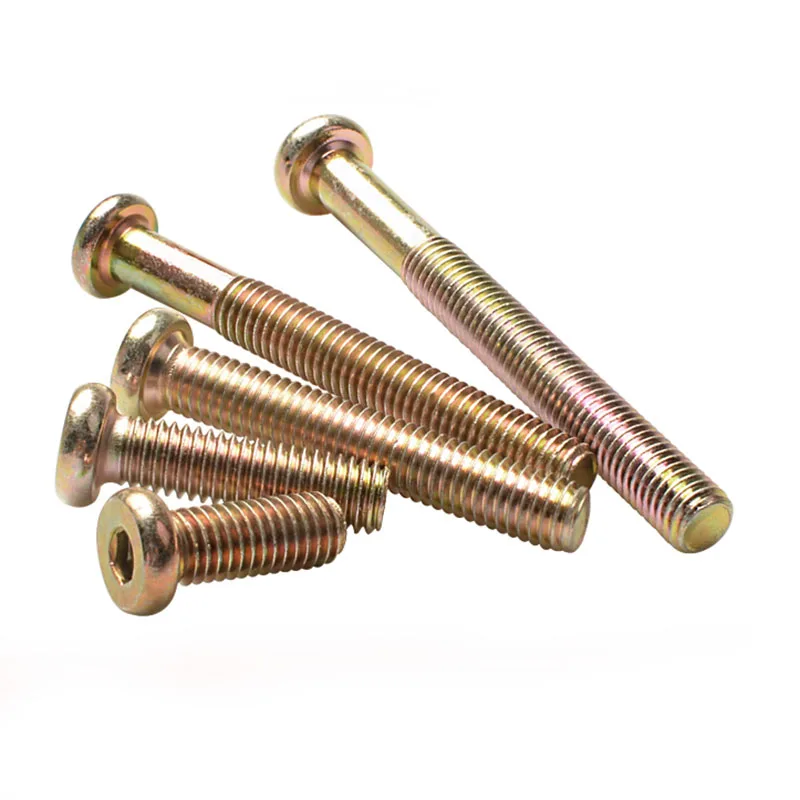 5pcs M8 Allen flat round head screws hex socket oblate headed screw ...