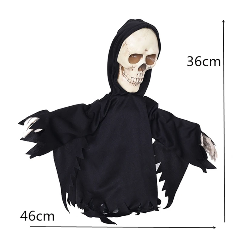 Scary Skull Halloween Decoration Electric Halloween Party Prop Spooky ...