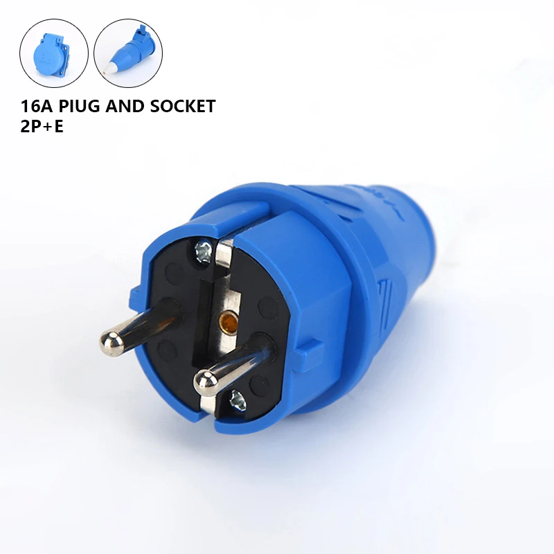 16a 220v-240v 2p+e Ip44 European Specifications Air Conditioning Industrial Plug Socket For ...