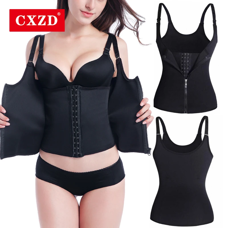 Cxzd Women Sweat Waist Trainer Corset Tummy Control Shapewear Vest