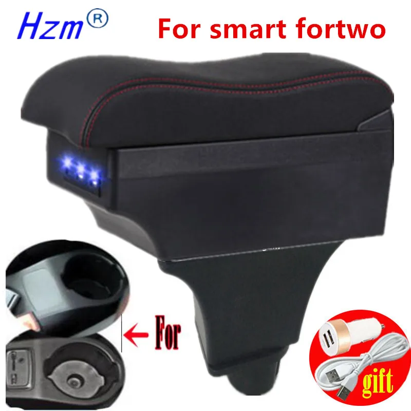 For Smart Fortwo Armrest Box For Smart Fortwo Forfour 2014 - 2019 Car ...
