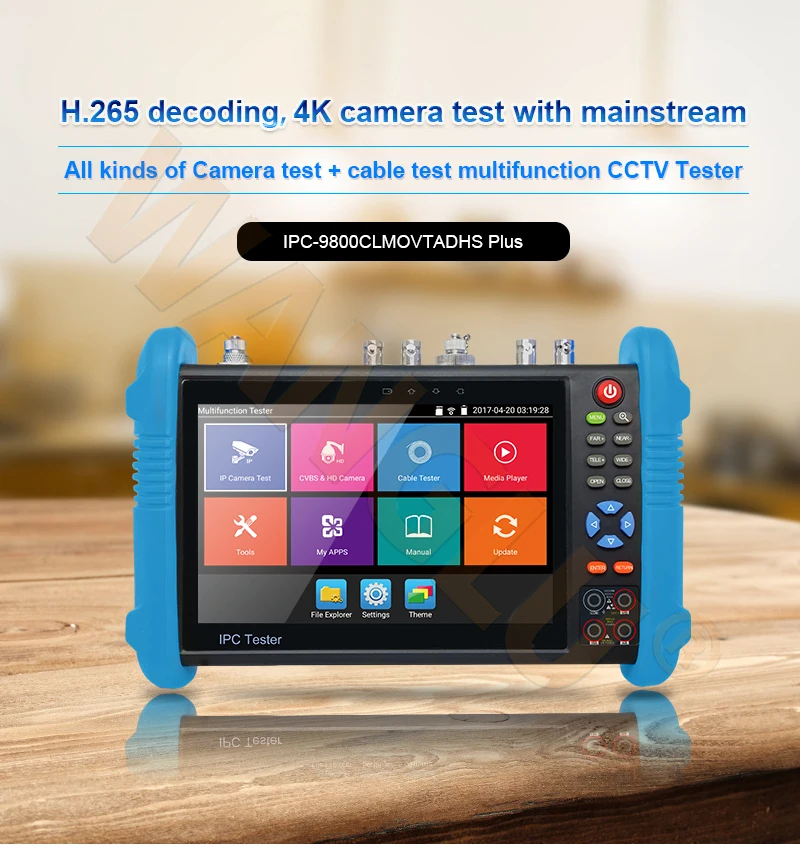 IPC Tester IPC-9800MOVTADHS Plus ALL IN ONE CCTV Tester cable tracer ...