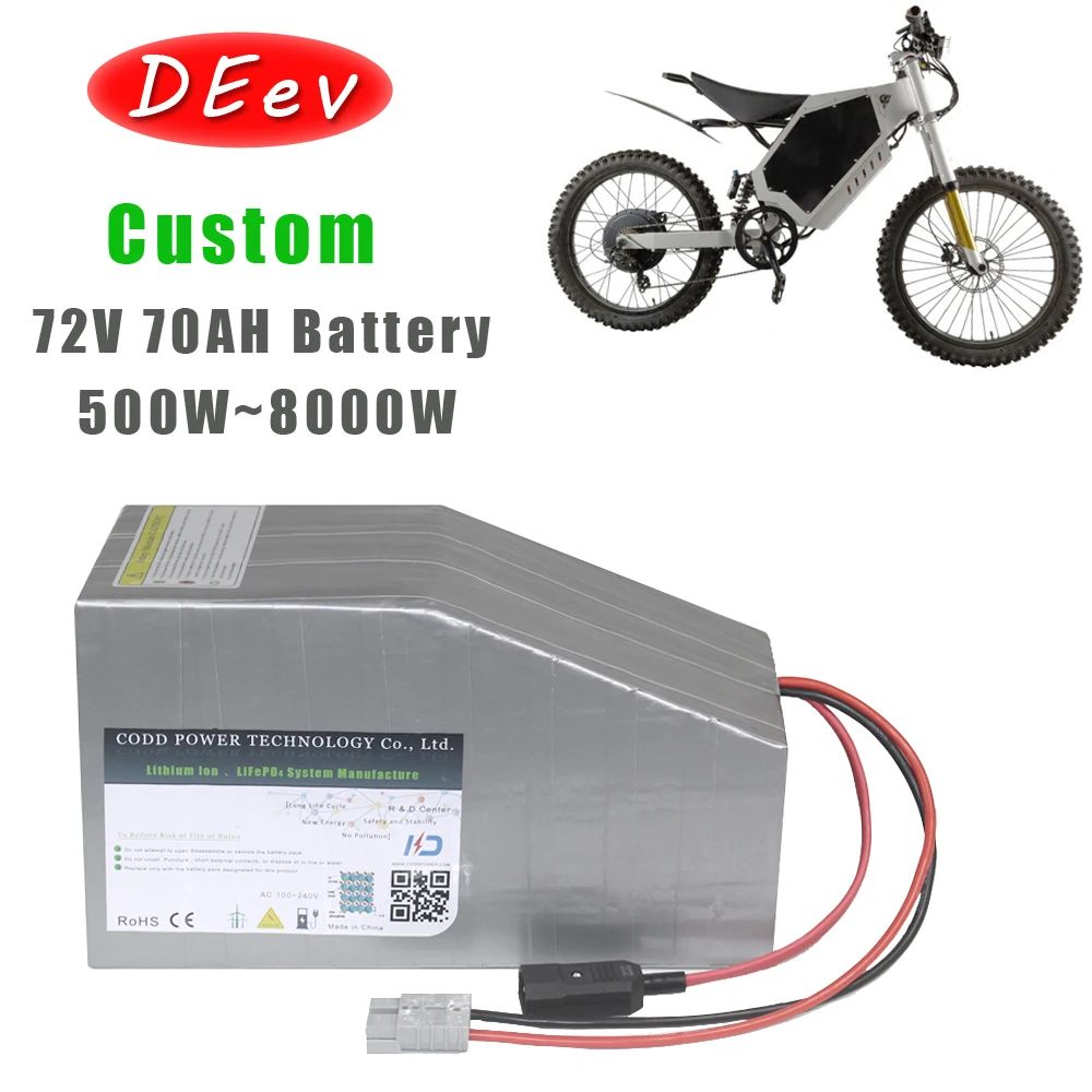 72V-40AH-50AH-70AH-Bomber-Cross-country-Electric-bike-Frame-Polygon ...