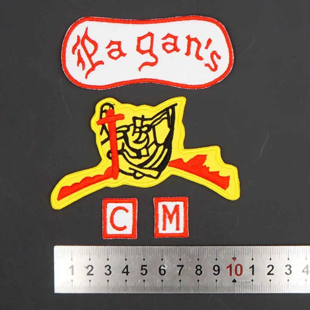 Pagan’s MC Skull Iron On Embroidered Patch For Clothes – Patcheap.com