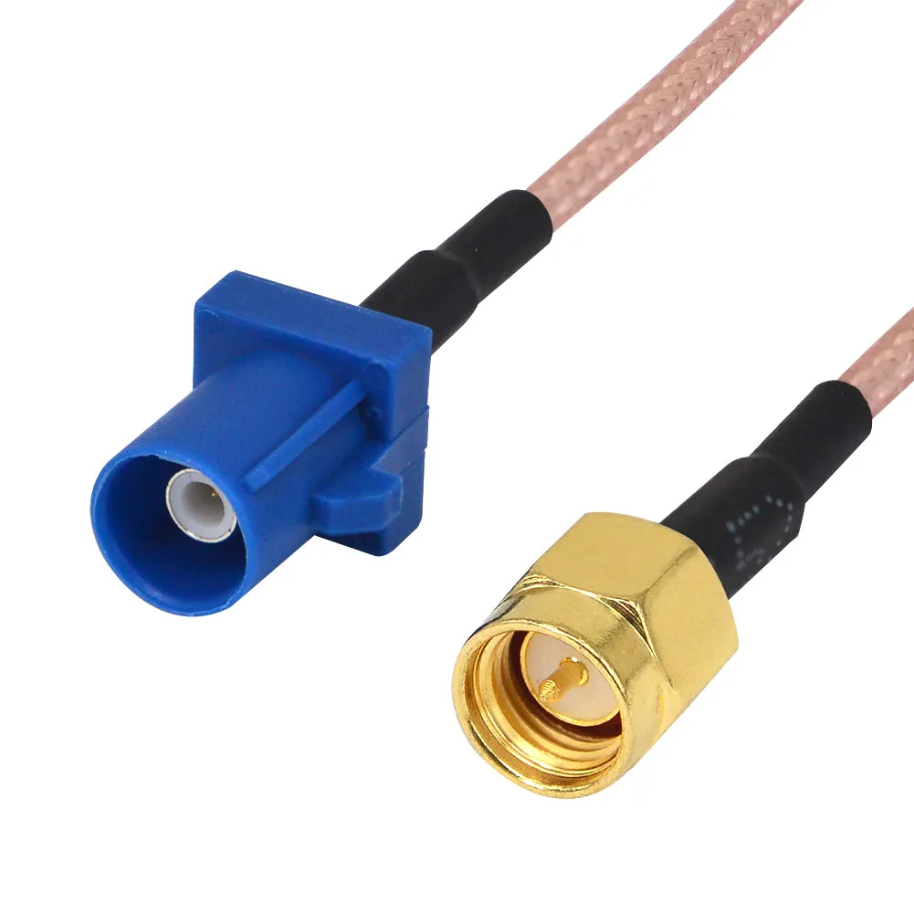LiiUoDo Vehicle Car GPS Antenna Adapter Cable SMA Male to Fakra C Blue ...