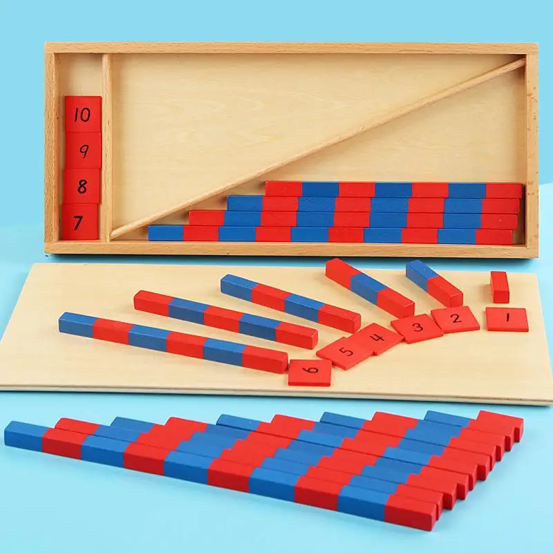 Montessori-Children-s-Red-Blue-Digital-Stick-Small-Numerical-Rods-Toy ...