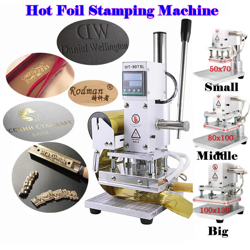 Hot Foil Stamping Machine Manual Bronzing Paper Holder Embossing ...