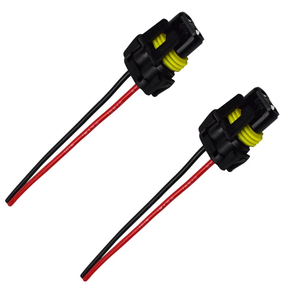 2x 9005 Hb3 9006 Hb4 Bulb Sockets Female Adapter Connector For ...