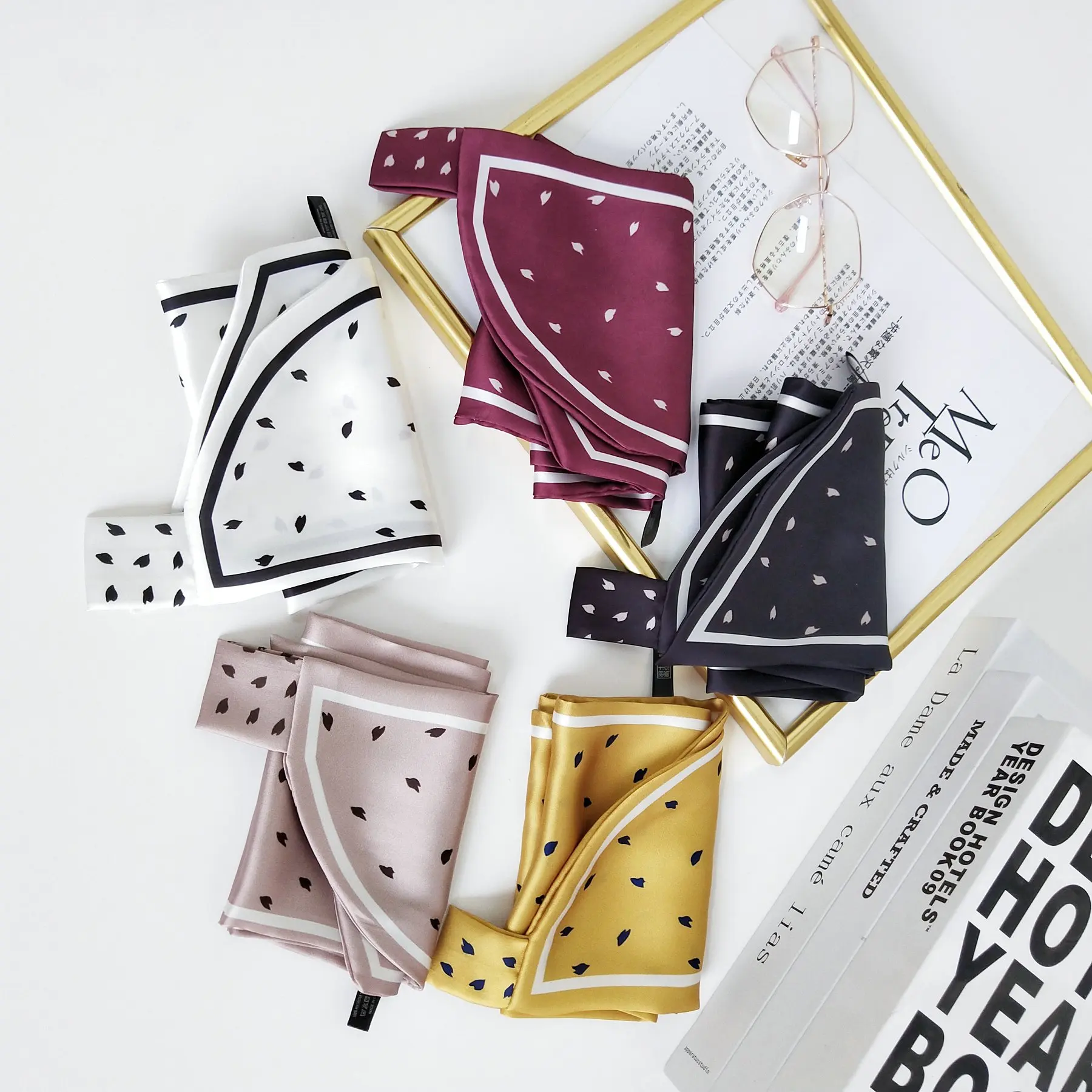 Korean-Style-Spring-Autumn-Lady-Elegant-Long-Neckerchief-Scarf-Small ...