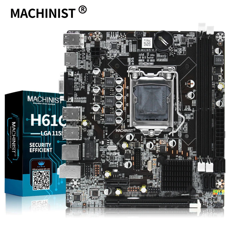 MACHINIST H61 desktop motherboard LGA 1155 support DDR3 16G RAM memory Intel i3/i5/i7 processor ...