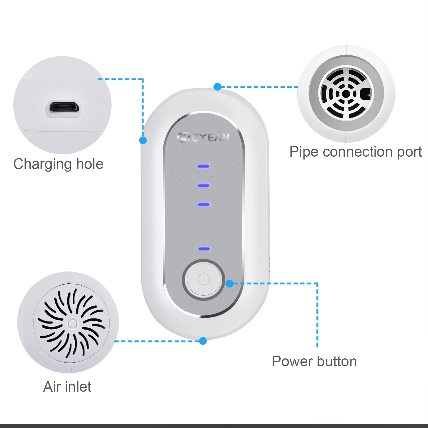 MOYEAH портативный CPAP очиститель и дезинфицирующее средство ...