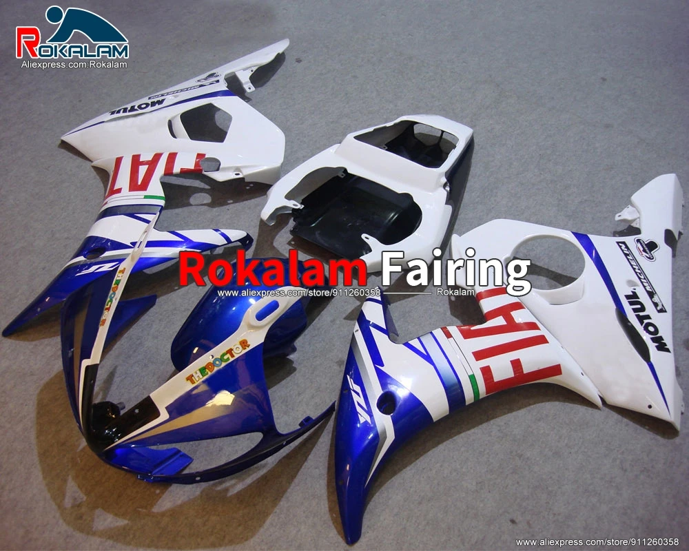 Fairing-Set-For-Yamaha-R6-2003-2004-YZF600-Black-Blue-White-Motorcycle ...