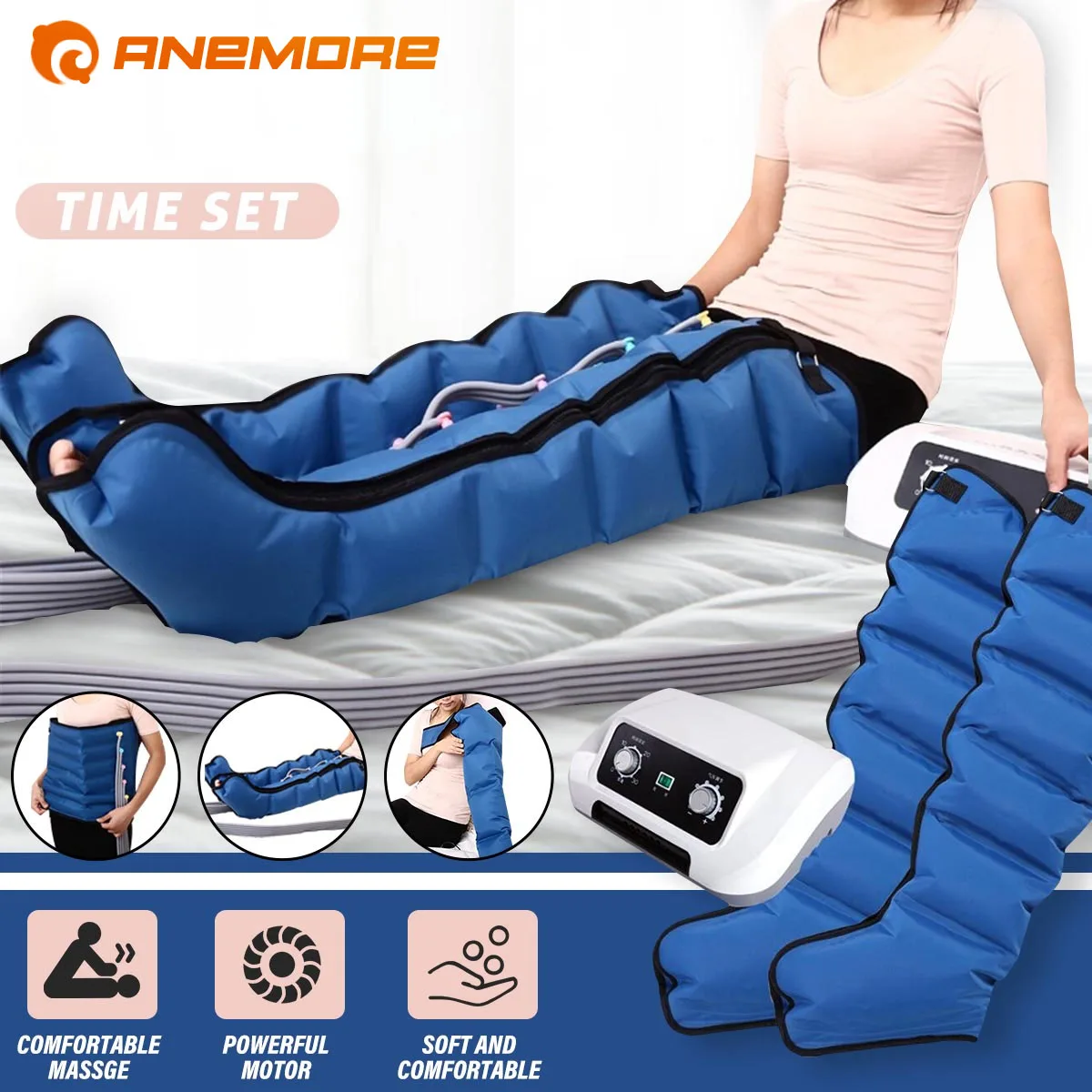 Anemore Chambers Leg Compression Massager Vibration Infrared Therapy ...