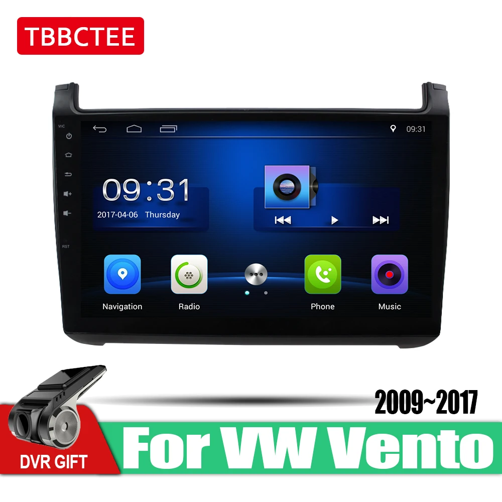 For Volkswagen VW Vento 2009~2017 Android Car 2 din multimedia GPS ...