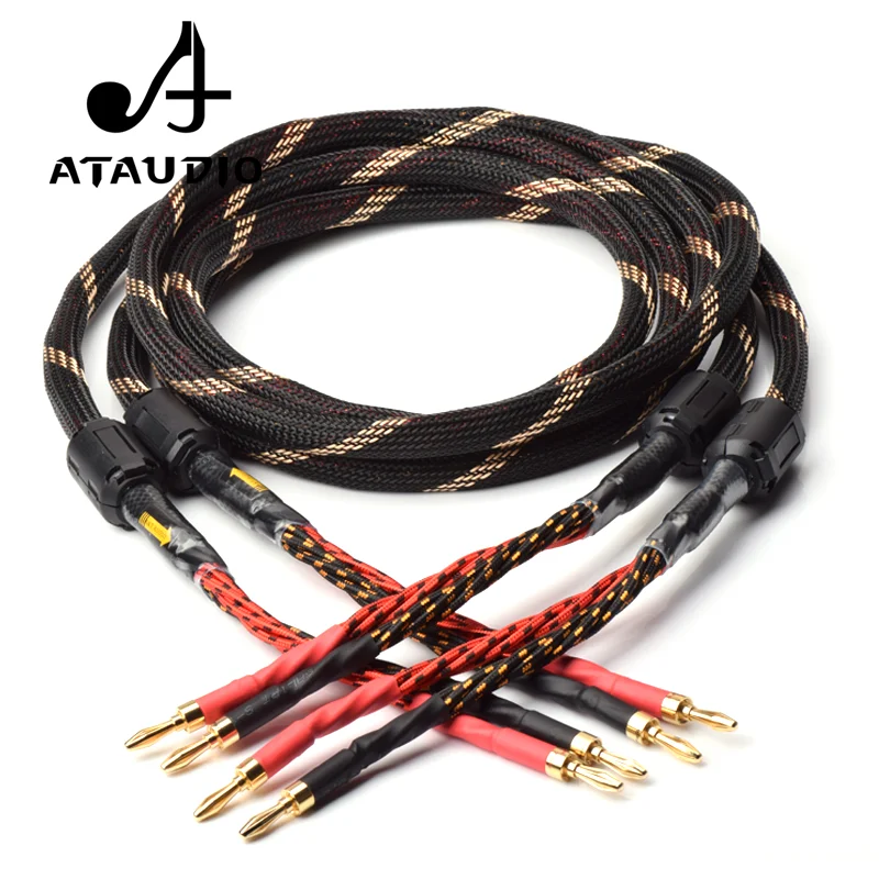 One Pair Ataudio Hifi Speaker Cable High Quality Amplifier 4n Ofc ...
