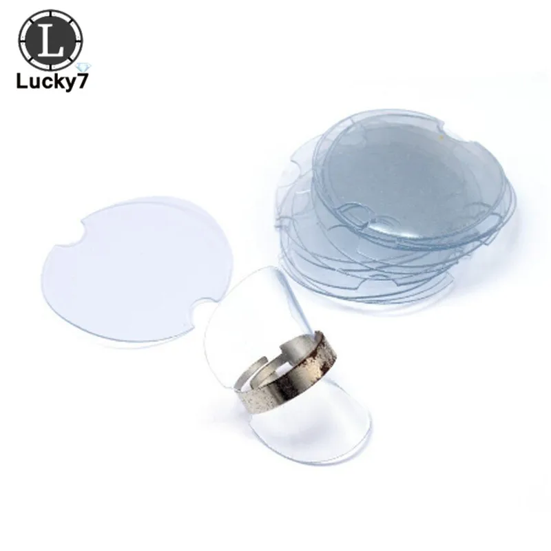 Plastic-Ring-Display-Holder-Sheet-3-8cm-Dia-Black-Clear-Ring-Organizer ...