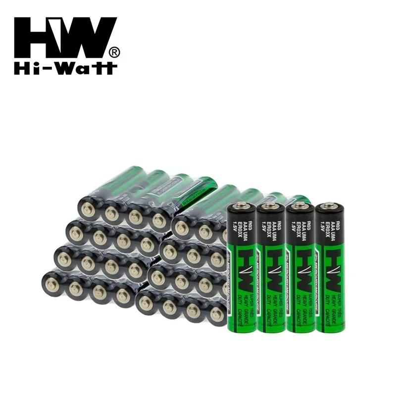 Hi Watt 1.5V Aaa Battery R03 UM4 Zinc Carbon Battery aaa Single Use Dry ...