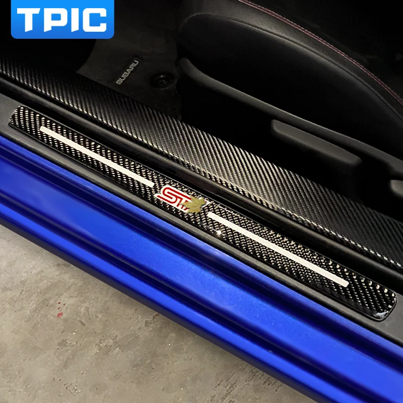 TPIC Carbon Fiber Door Sill Scuff Plate Guards TRD STI Door Sills ...