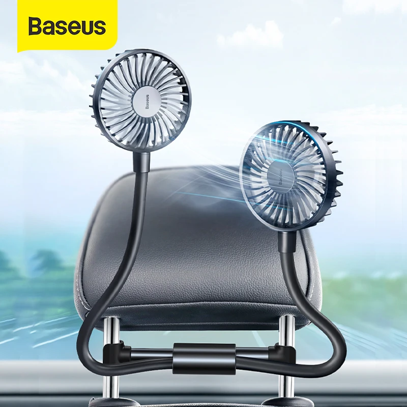 Baseus Car Fan Portable Car Air Conditioner 12v Usb Cooling Fan For ...